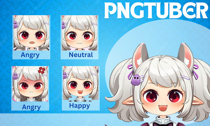 Draw custom pngtuber and png tuber giftuber avatar for your streaming ...