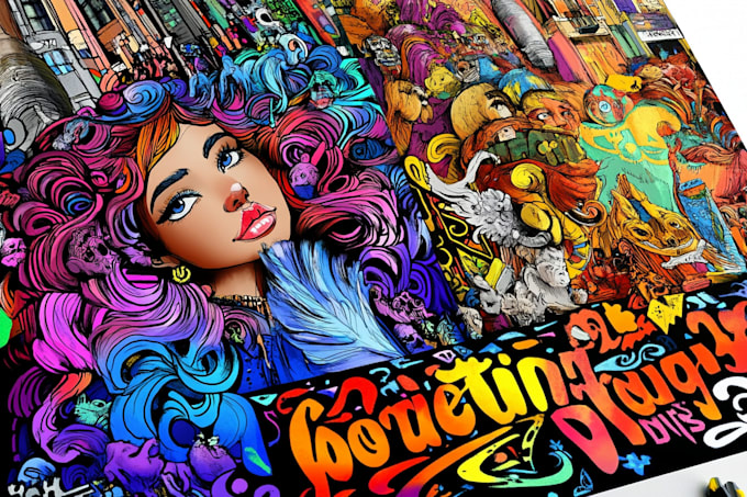 Draw doodle art illustration designs on any topic by Reniecrnes | Fiverr