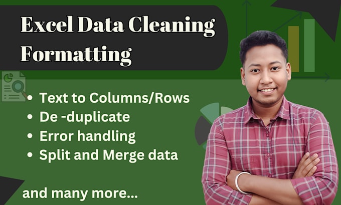 Clean, organize and merge excel or csv data by Visnify | Fiverr
