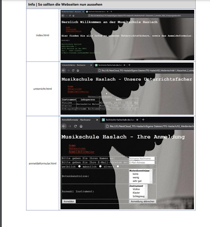 Create webseit using html,css,js by Pizzapasta857 | Fiverr