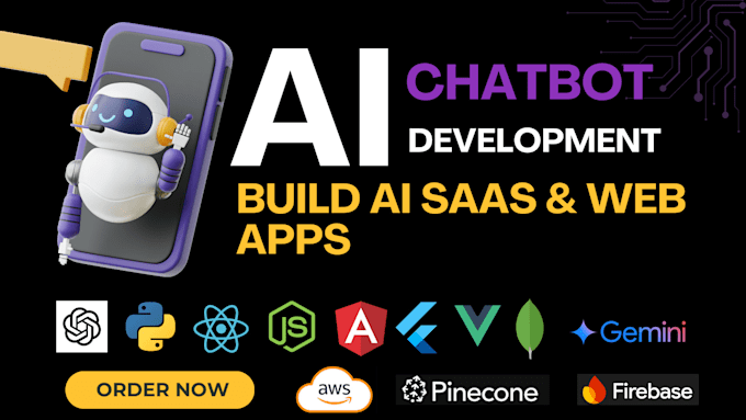 Build ai chatbot ai website ai saas ai app with seamless integration by Engernomi | Fiverr