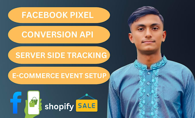 Setup facebook pixel conversion api server side tracking by Sazeda_begum | Fiverr