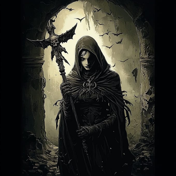 Create dark art illustration by Orlandoball | Fiverr