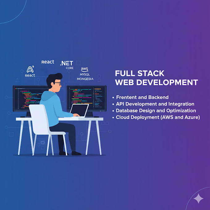 Do full stack development with react net core sql and aws by Hannan_goraya_ | Fiverr