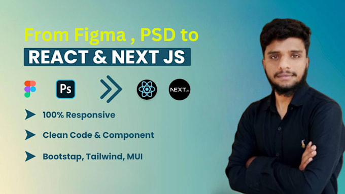 Do Web Frontend Development Using React Js And Tailwind Css By
