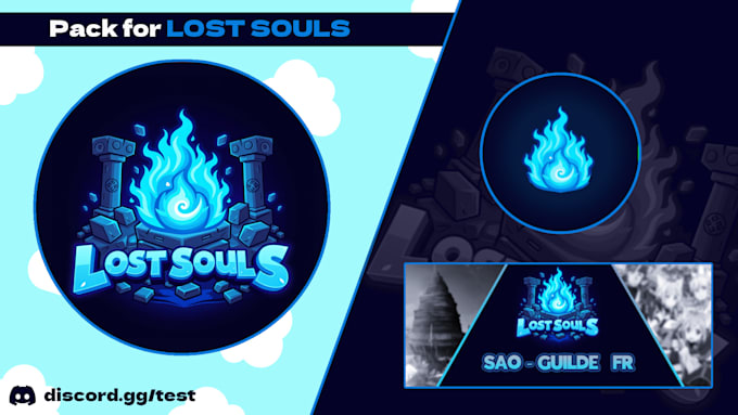 Create a nice logo for your minecraft or roblox server, with a banner ...