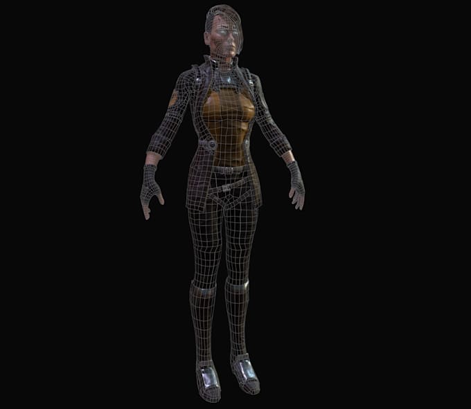 Best 3d game character modelling, pbr texture, sci fi, cyborg, retopology by Duello001 | Fiverr