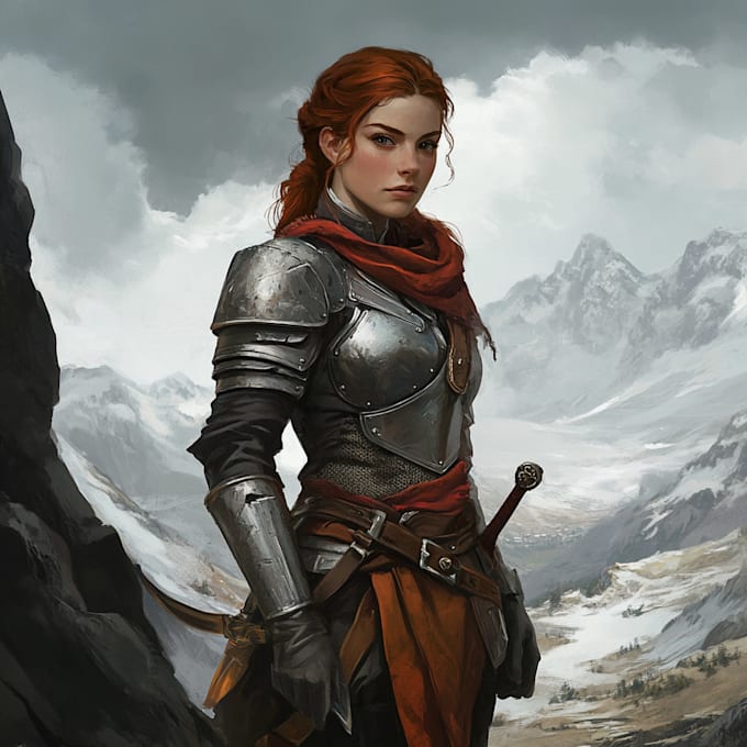 Make a dnd character art in unique style by Unush9 | Fiverr