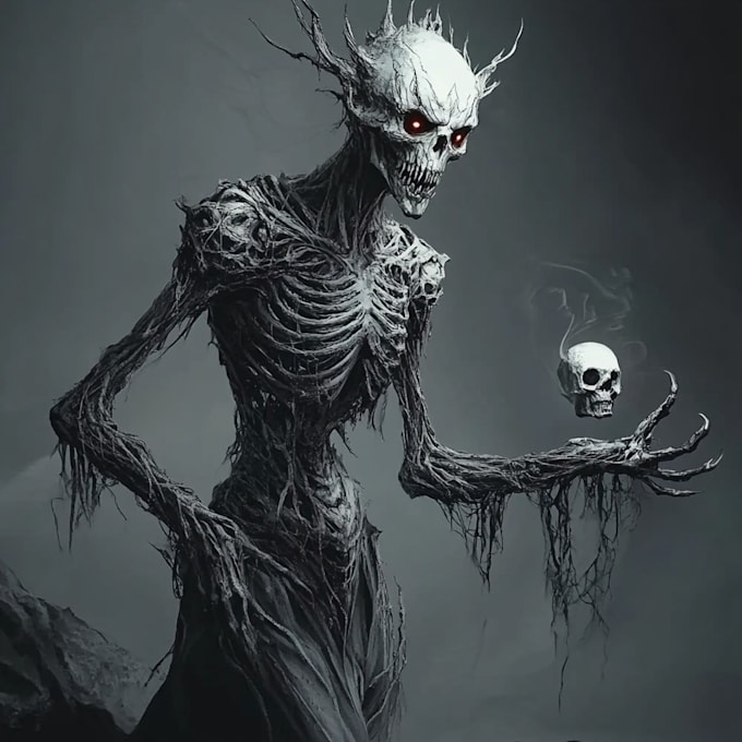 Create dark art horror character in unique style by Phreitenhro | Fiverr