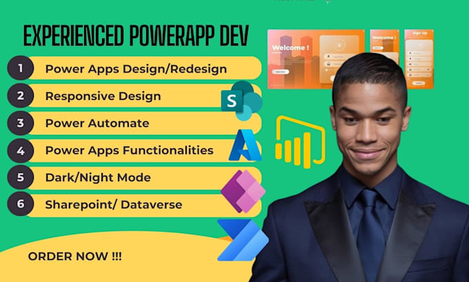 Develop and create custom microsoft powerapps, power automate and power ...