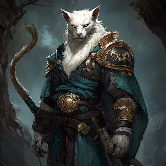 Draw dnd, fantasy character and dnd character art for you by Udnaru ...