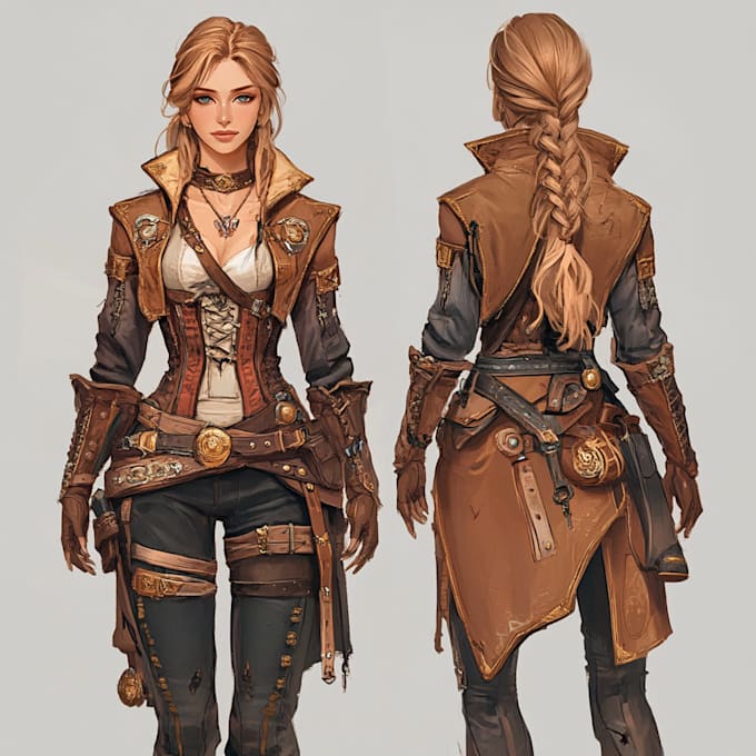 Unique fantasy style game art or game character idea art by Chognuh ...