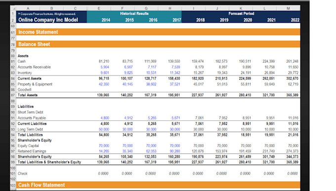 Financial model,financial projections,cash flow,profit and loss,balance ...