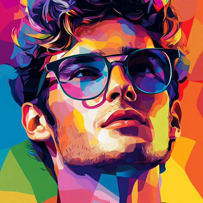 Make a beautiful wpap pop art portrait by Heilascholtz | Fiverr
