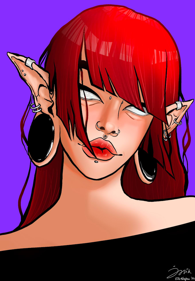 Create stunning custom pfps and original character art by Crimsoncraven ...