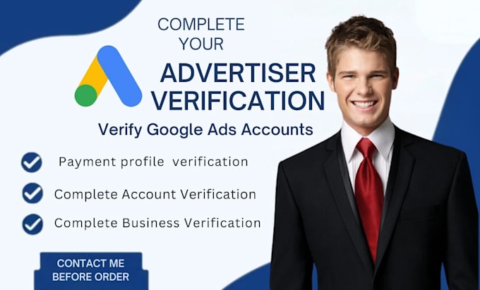 Setup payment profile, do advertiser verification, unsuspend google ads account by Ads_master67 ...