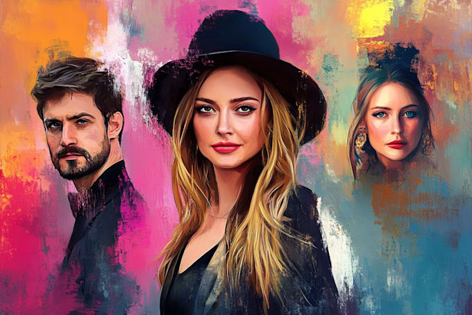 Draw digital oil painting portrait by Deaniracge | Fiverr