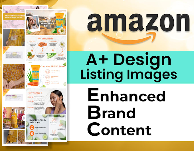 Create amazon enhanced brand content designs by Mrinal0705 | Fiverr