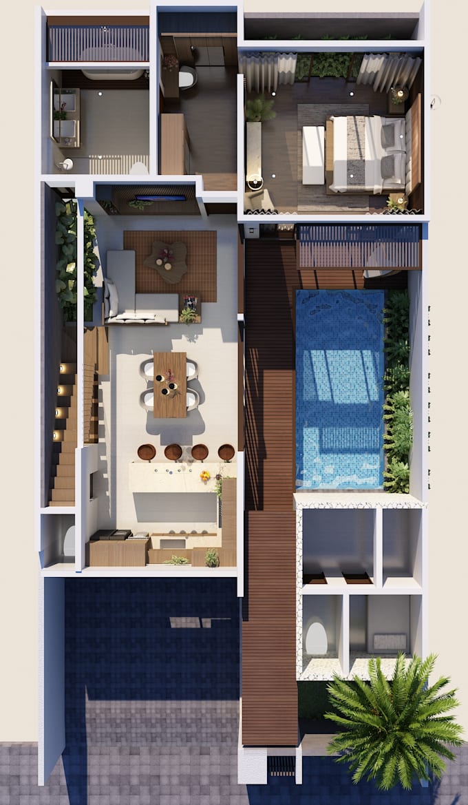 Create villa layout, following the shape of your site by ...