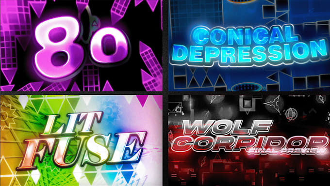 Make you a geometry dash thumbnail for your videos by Wmontesg | Fiverr