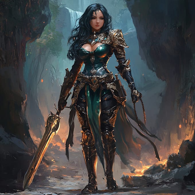 Create your rpg game character design by Cmentineiam | Fiverr