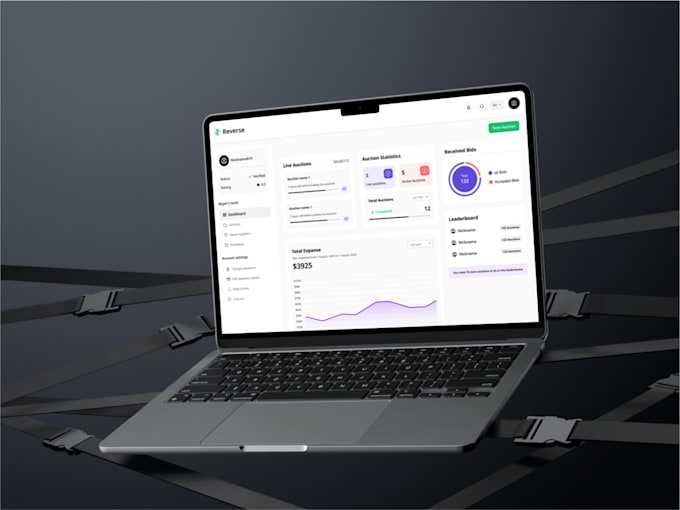 Design dashboard, admin panel, web app by Ninichachava33 | Fiverr