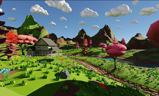 Lowpoly environment roblox map dnd map rpg game assets props fantasy ...