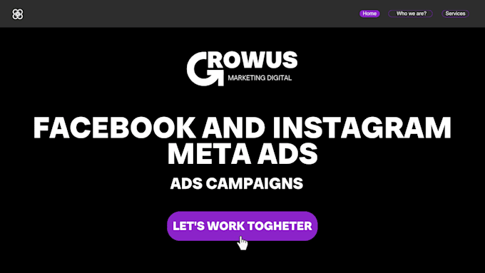 Create and manage your instagram and facebook ads campaign by Growus_ar | Fiverr