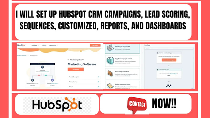 Setup hubspot campaigns lead scoring sequence customized reports and dashboards by Faustinus0p ...
