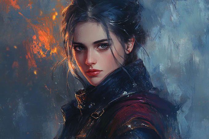 Create your fantasy character art for your rpg campaign by Twizabd | Fiverr