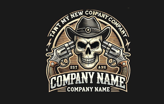 Design a bold and striking skull and gun mascot logo for your brand by ...