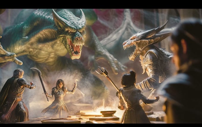 Draw your dnd party or oc by Chloronice | Fiverr