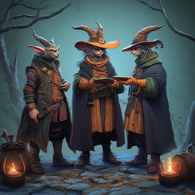 Draw a custom dnd character art unique heroes, adventurer by Zodsdfg ...