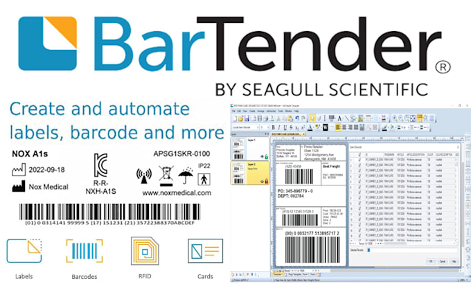 Professional barcode and label designer expert in bartender designer by Mdsaiful075 | Fiverr