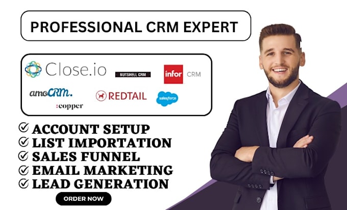Setup infor crm amo redtail nutshell crm close io copper automation salesforce by Ode_webflow ...