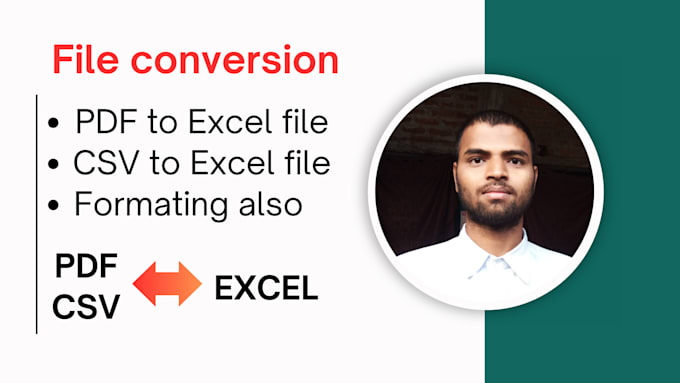Convert pdf to excel file and csv to excel file by Adityayadav889 | Fiverr