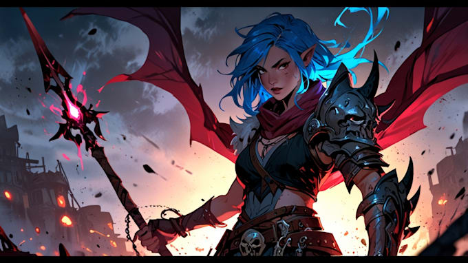 Draw splash art and fantasy concept art dnd illustrations by Trenaodes ...