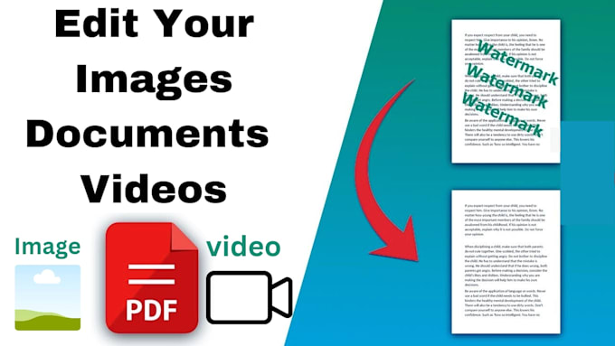 Edit your images, documents and videos by Muaviya12 | Fiverr