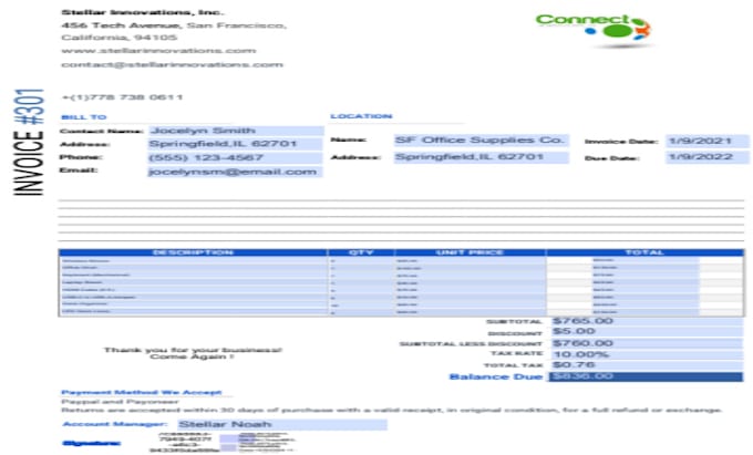 Do professional invoices accurately by Mullaez | Fiverr