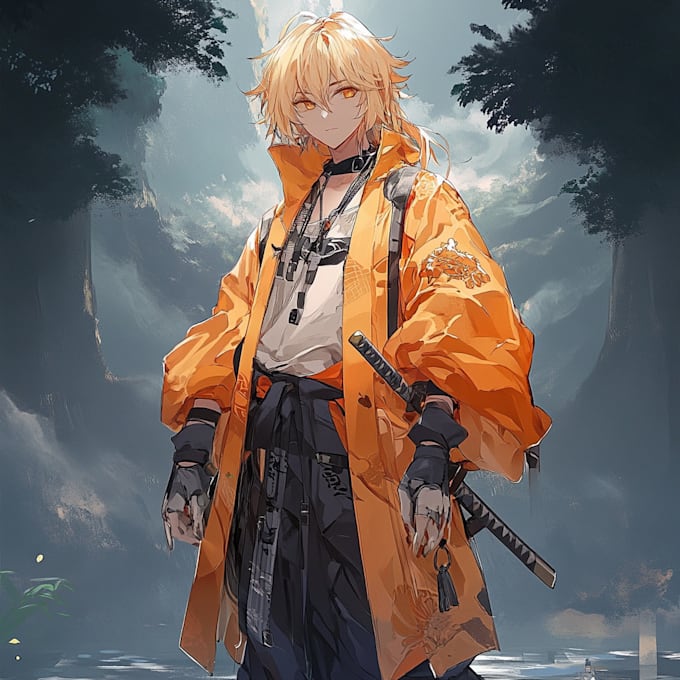 Draw quick amazing character illustration in anime style by Aemaoua ...