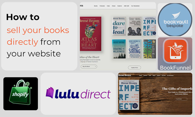 Build an immersive book author website using shopify lulu direct and ...