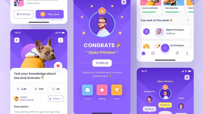 Build a quiz app with ai course generator by Hassanrohan4 | Fiverr