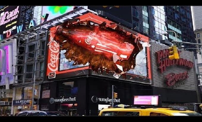 Do 3d billboard animation, anamorphic animation, cgi animation, 3d ...