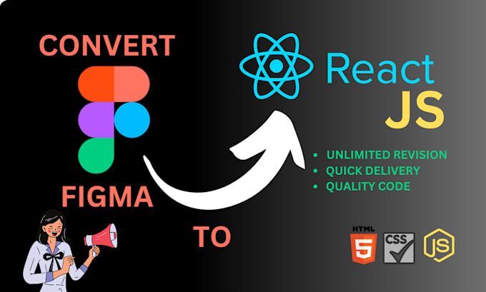 Convert your figma design into a responsive react js website with tailwind css by Hamza__asif ...