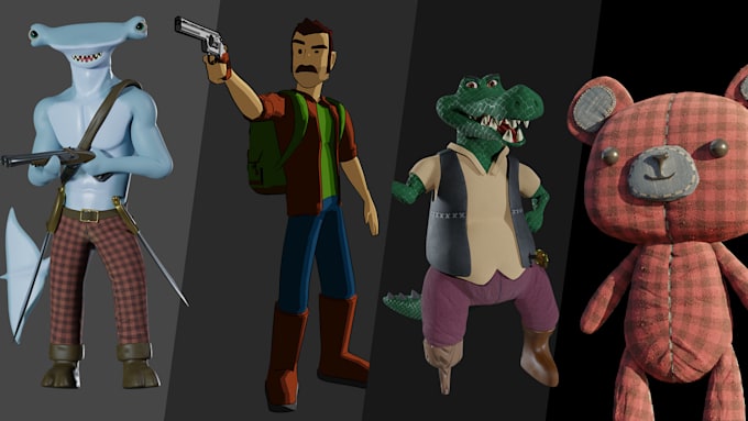 Create stylized 3d sculpted characters by Gabrielgrille | Fiverr