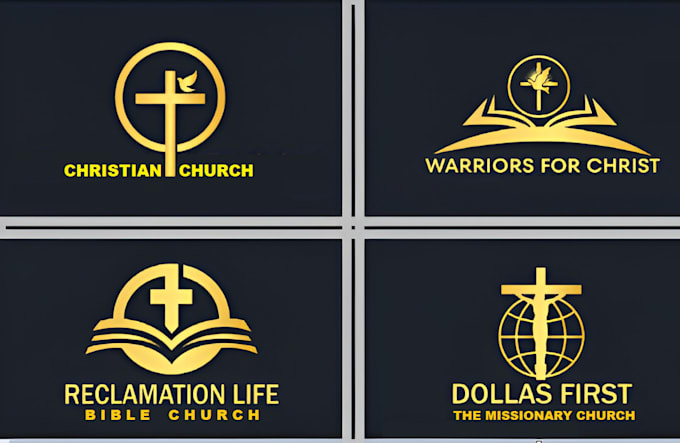 Make modern minimalist ministry religious christian or church logo ...