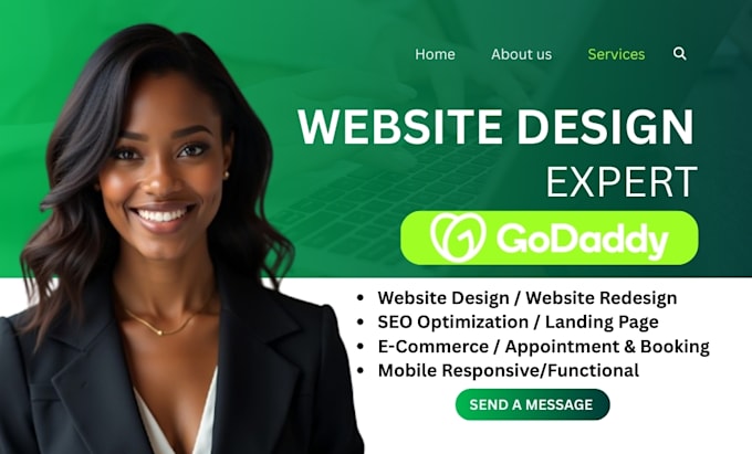 Design professional godaddy website or godaddy website redesign for ...