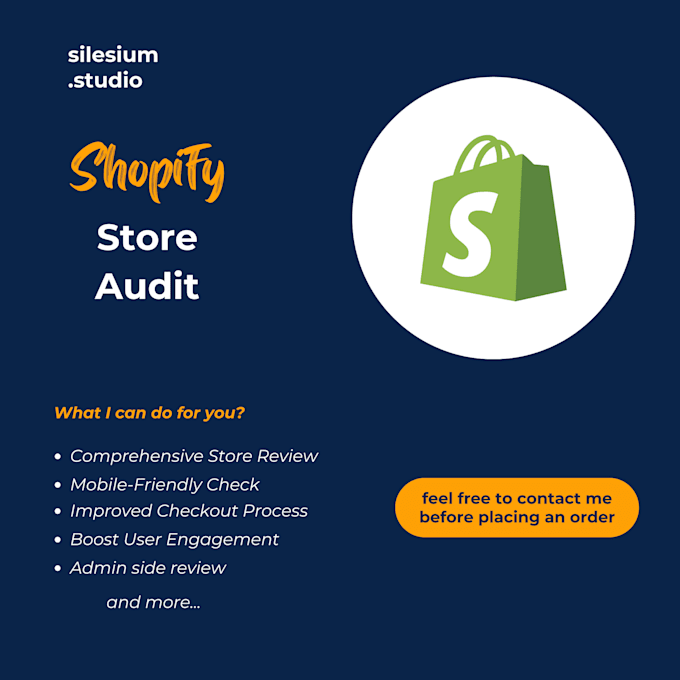 Audit and review shopify store to boost sales by Silesium_studio | Fiverr