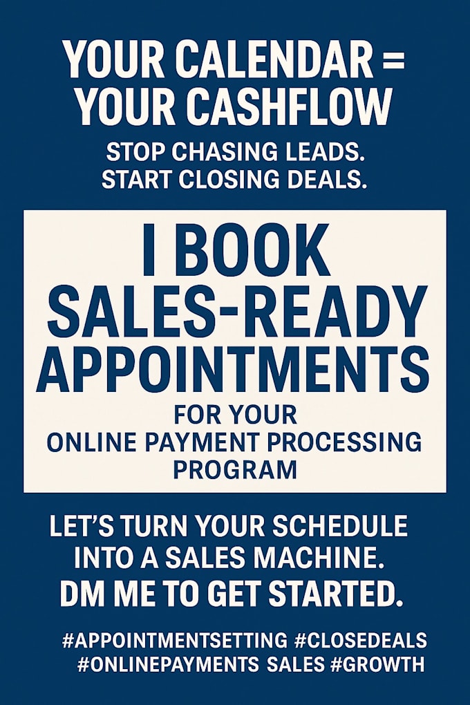 Book appointments for payment processing by Berna_aboc | Fiverr