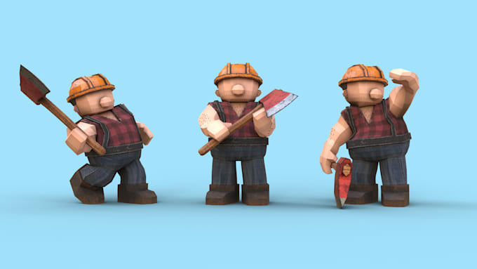 Low poly 3d model animation in retro psx ps1 ps2 n64 style for vr ar by Jordanbrainz | Fiverr